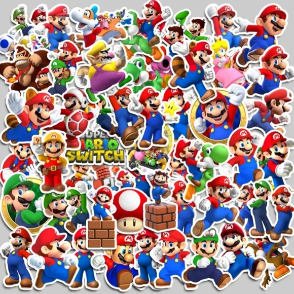 Design | 49 Super Mario Bros Doodle Stickers | Poshmark